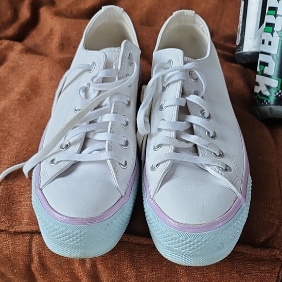 Converse | Shoes | Converse Womens All Star Pastel Rainbow Platform ...